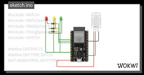 Monitoring Suhu Pada Esp32 Wokwi Esp32 Stm32 Arduino Simulator