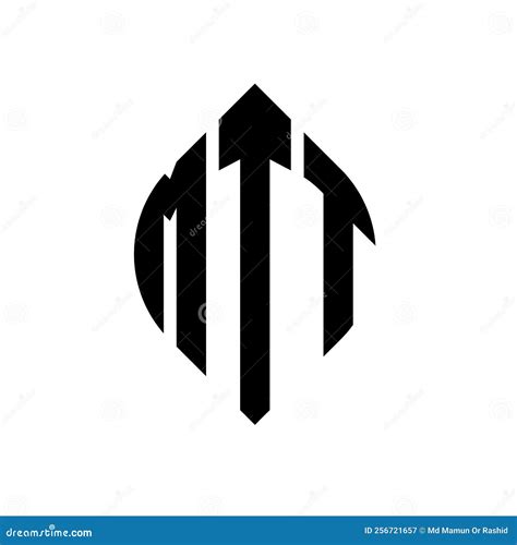 Mtt Circle Letter Logo Design With Circle And Ellipse Shape Mtt Ellipse Letters With