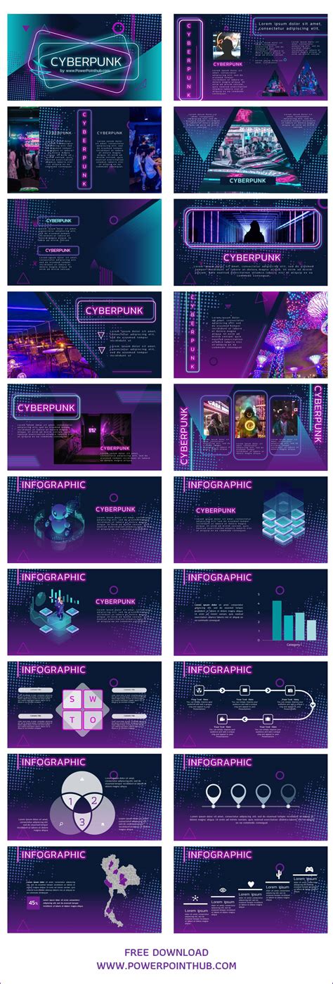 Cyberpunk Powerpoint Template Behance