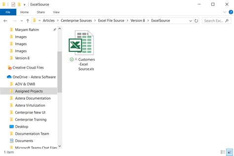 Excel Workbook Source Centerprise 8 Documentation