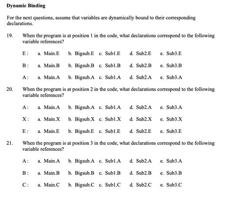 Subprogram Implementation Consider The Following