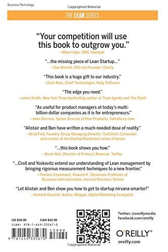 lean analytics use data to build a better startup faster lean o reilly