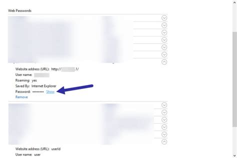 How To View Saved Passwords In Internet Explorer
