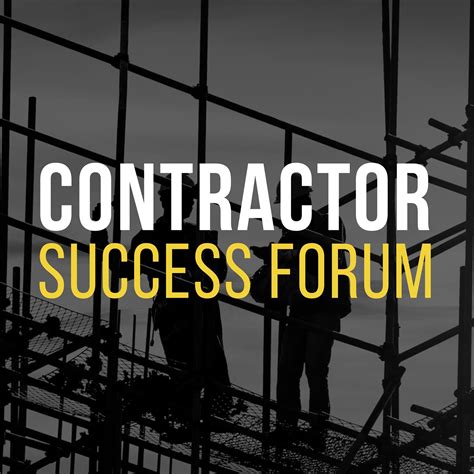 Contractor Success Forum