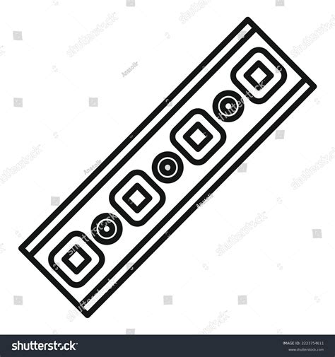 Diode Led Strip Light Icon Outline Stock Vector Royalty Free