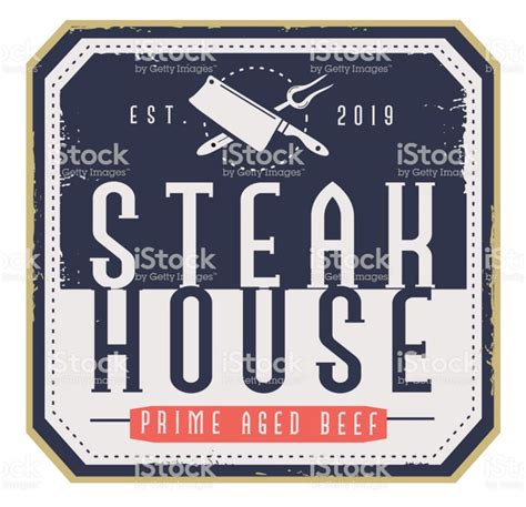 Vector Illustration Of A Set Of Bbq Bar And Grill Restaurant Labels Vector Illustration