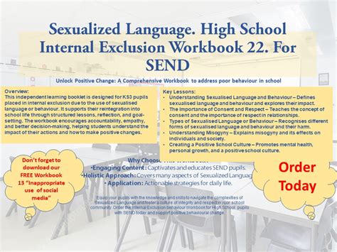 Internal Exclusion Isolation Remove Room Workbook 22 Sexualised