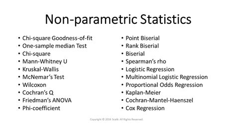 Non Parametric Statistics Are Used With Categorical And Ordinal Outcomes Accredited