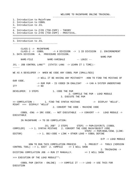 Class 03 Introduction To Jcl Pdf Computer Engineering Software