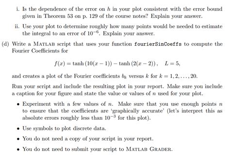 Solved B Write A Script That Uses Fouriersincoeffs To