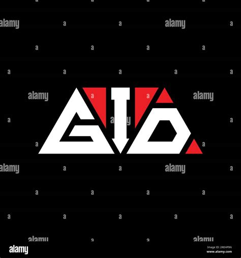 Gid Triangle Letter Logo Design With Triangle Shape Gid Triangle Logo