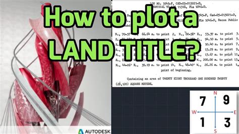 Plotting Land Title Using Autocad With Ge Survey Youtube