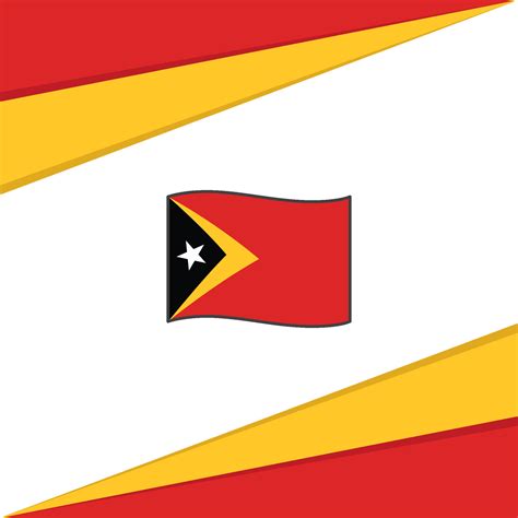 Timor Leste Flag Abstract Background Design Template Timor Leste