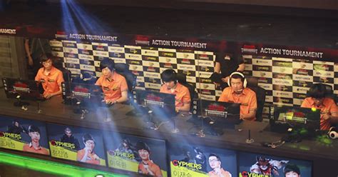 포토 액션토너먼트 사이퍼즈 리그 신예 팀과 맞서는 잭팟 팀 선수들