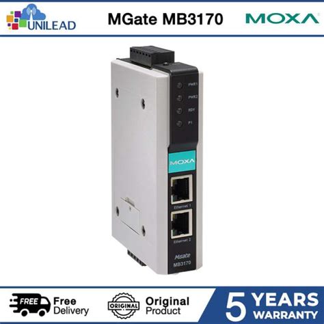 Promo Moxa Mgate Mb3170 Serial Rs 232 422 485 To Ethernet Modbus Gateway Diskon 23 Di Seller