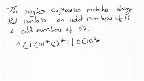 Solved Write A Regular Expression For The Set Of Strings Of 0s And 1