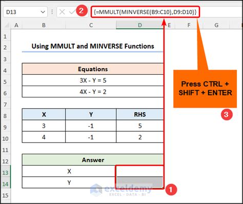 How To Solve Simultaneous Equations In Excel 3 Easy Methods
