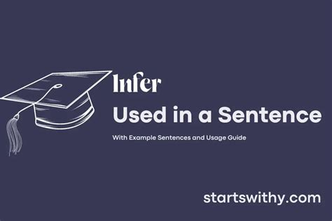 Infer In A Sentence Examples 21 Ways To Use Infer