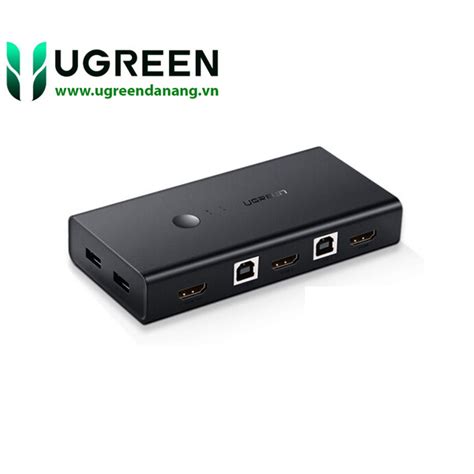 Ugreen 50744 Genuine Kvm Switch 2 Computer Combiner Uses 1 Hdmi Auto 2 Usb Kvm Switch Shopee