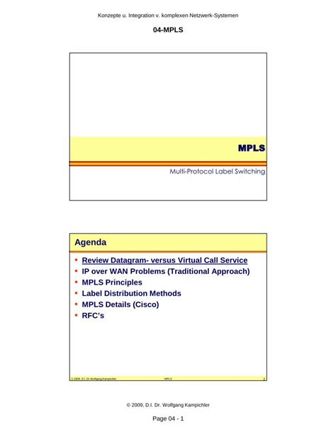 Pdf Multi Protocol Label Switching A1membersaonatml Consultingittkfin04 Mplspdf