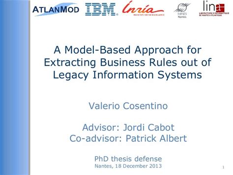 A Model Based Approach For Extracting Business Rules Out Of Legacy In