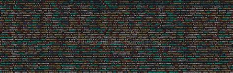 Writing Programming Code On Laptop Digital Binary Data On Computer Screen Stock Image Image