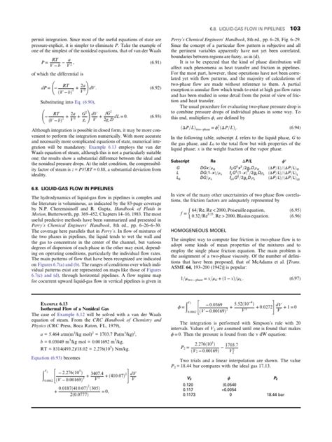Two Phase Flow Pressure Drop Calculation James R Couper W Roy Penney
