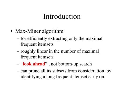 ppt efficiently mining long patterns from databases powerpoint presentation id 647950