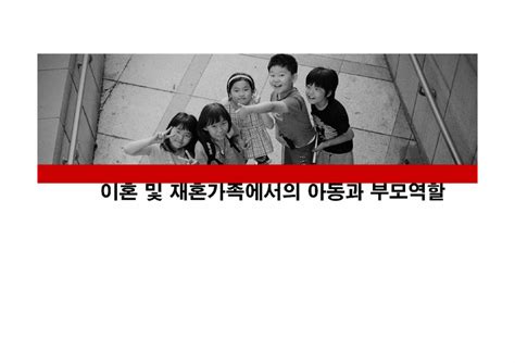 이혼가족및 재혼가족 사회과학