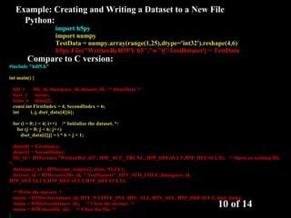 Substituting Hdf Tools With Python H Py Scripts Ppt