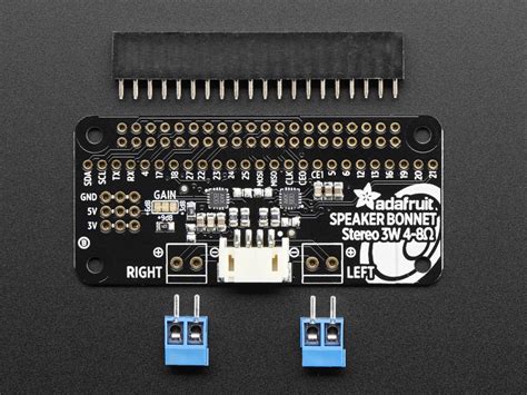 Adafruit I2s 3w Stereo Speaker Bonnet For Raspberry Pi Elmwood Electronics