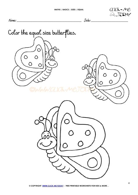 free printable equal size activity sheets and worksheets 4