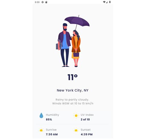 Weather Screen App In Kotlin