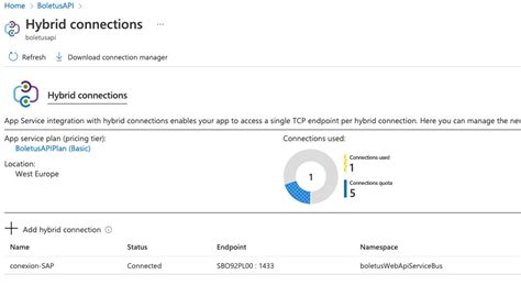 Azure Hybrid Connection Does Not Connect To My On Premise Database Stack Overflow