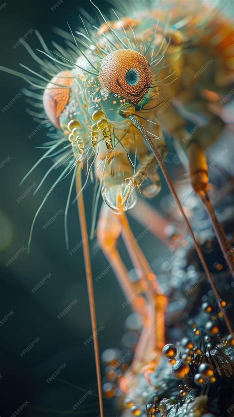 Premium Photo Flea Under A Microscope Detailed Exoskeleton Scientific