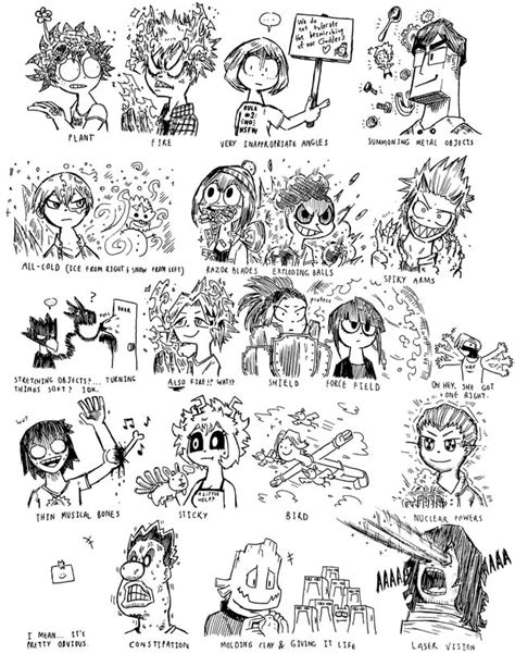 So I Had My Teacher Guess The Quirks Of Class 1 A R Bokunoheroacademia