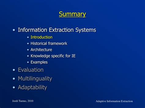 PPT Information Extraction PowerPoint Presentation Free Download ID 3907538
