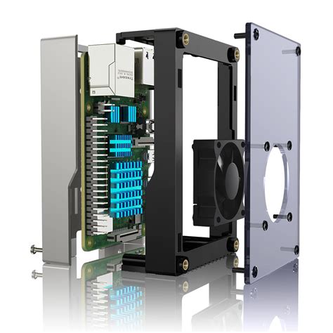 Getuscart Miuzei Case For Raspberry Pi 4 Raspberry Pi 4b Case With