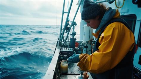 Premium Photo Marine Scientist Analyzing Water Samples Aig41