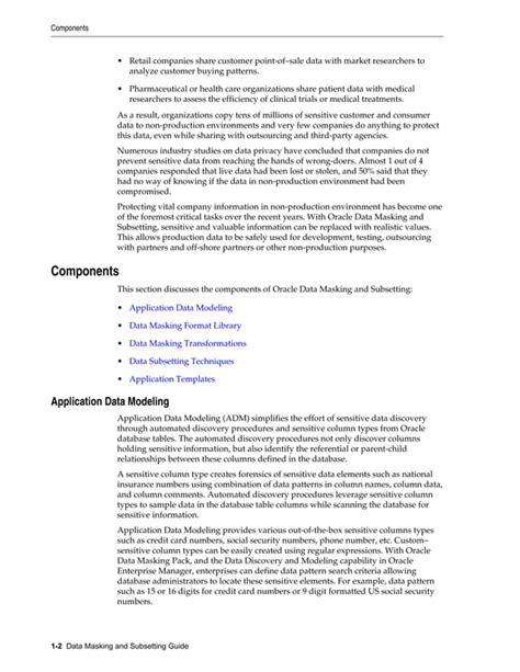 Oracle Database 12c Data Masking And Subsetting Guide Pdf
