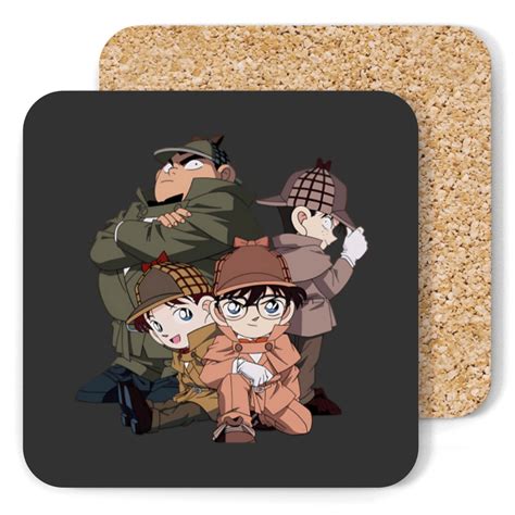 Detectiv Conan Team Funny Design Coasters Sold By Dorcus90 Sku 219581155 50 Off Printerval