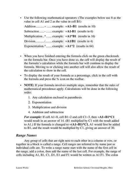 Solution Basic Formula For Excel Studypool