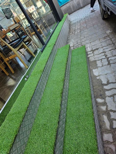 용인 상가 앞 인조잔디 시공 늘봄그린