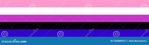 Genderfluid Pride Flag Non Binary Gender LGBT Community Symbol Sexual Minorities Identity