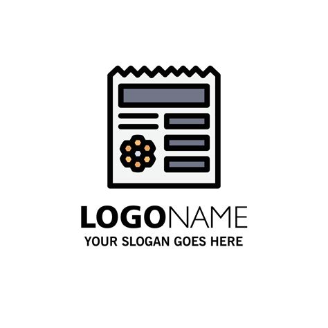 basic ui manu document business logo template flat color 17996174