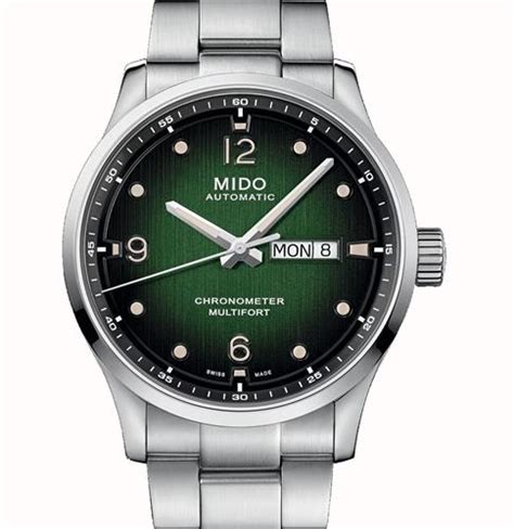 Multifort M Chronometer Green M0384311109700 Mido Multifort Wrist