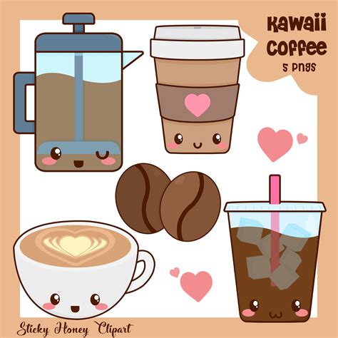 Kawaii Coffee Clipart Coffee Clipart Clip Art Kawaii Clipart Images