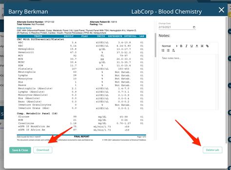 How To Download Or Delete Lab Results Biocanic