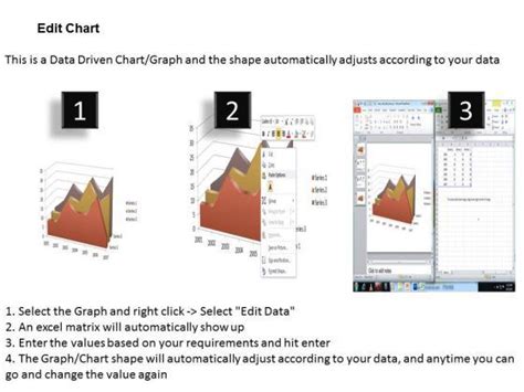 Data Analysis In Excel D Visual Display Of Area Chart PowerPoint Templates