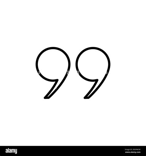 Quote Icon Vector Quotation Mark Symbol Stock Vector Image And Art Alamy